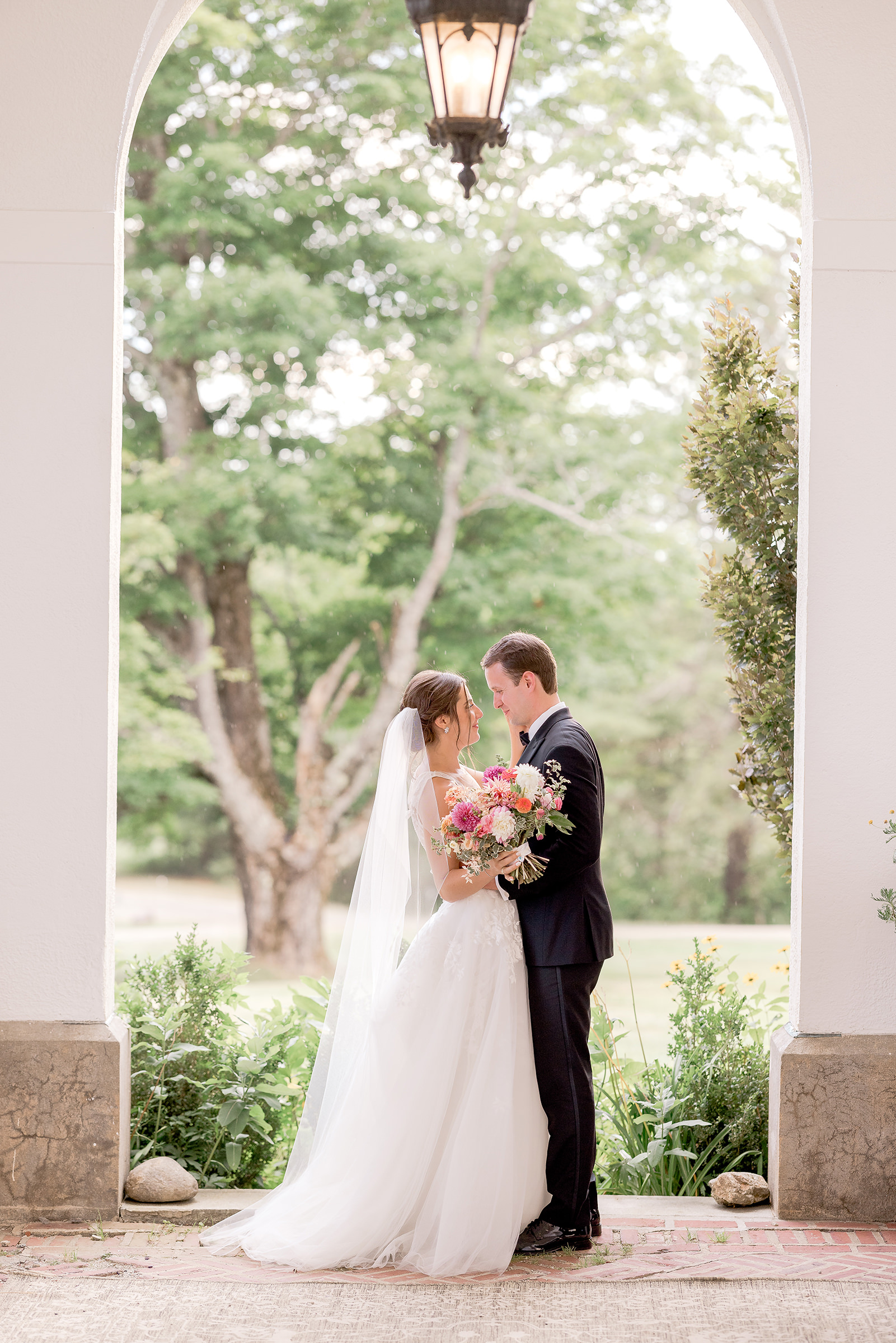 bride and groom light and airy portrait- photo by K Lenox Photography LLC