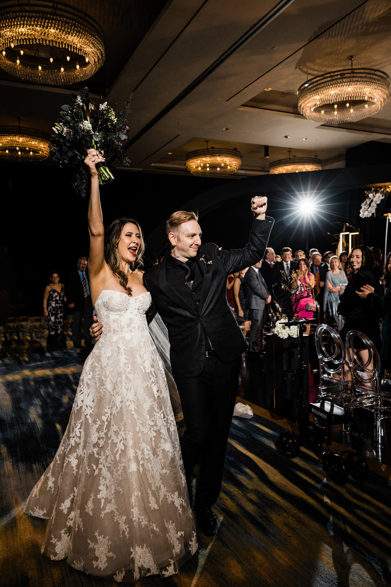 First dance hurrah moment - photo by Into Dust Photography