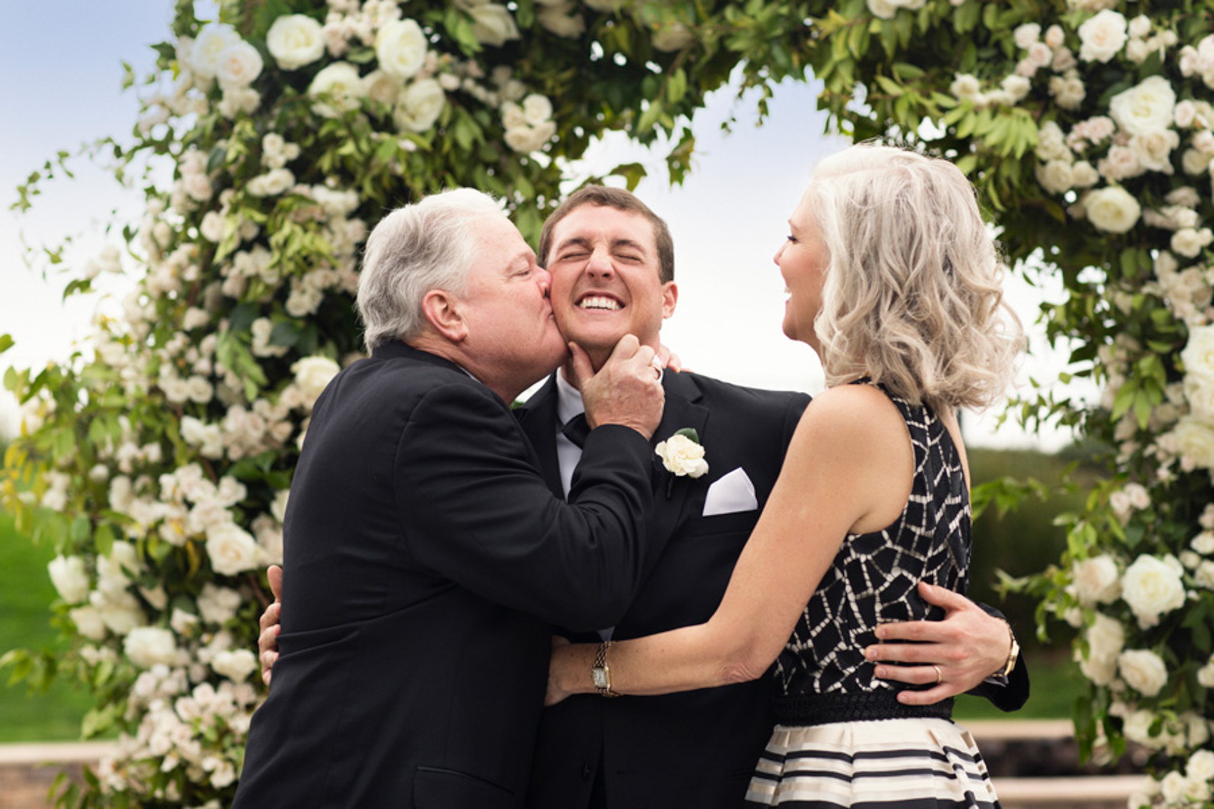 Father kissing groom, Catherine Hall Studios, Lake Tahoe wedding ...