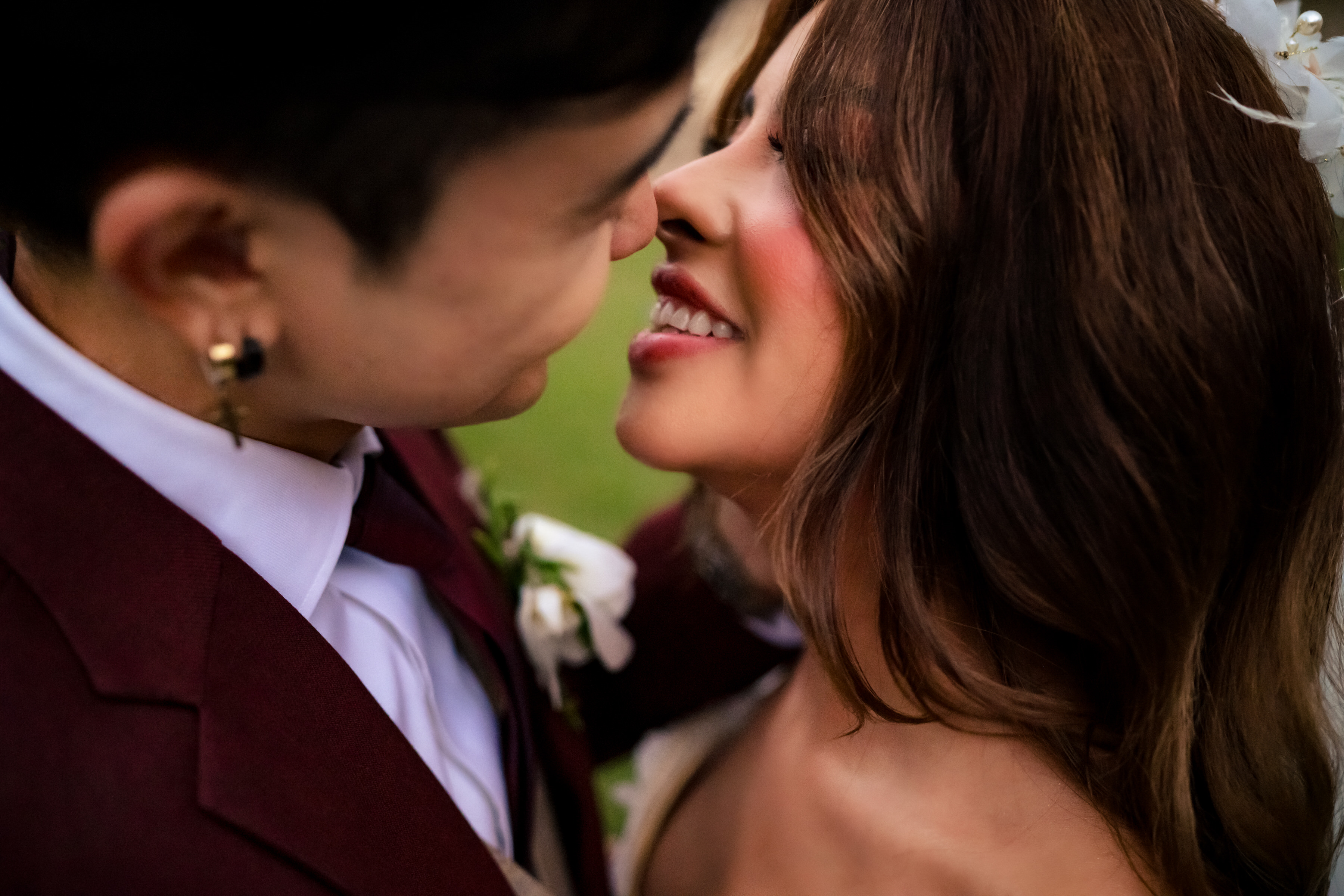 Closeup of anticipated kiss, photo by Poptelecan Ionut Photography